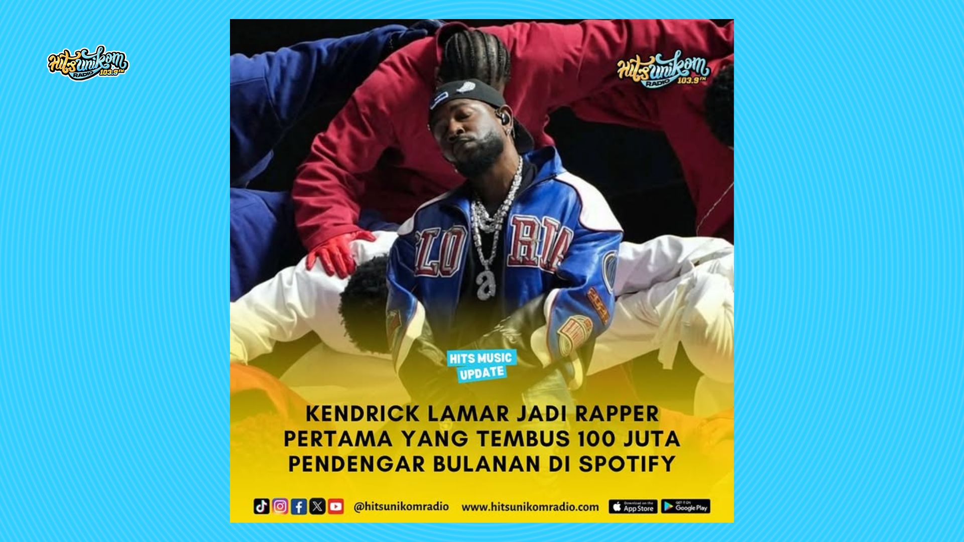 KENDRICK LAMAR JADI RAPPER PERTAMA YANG TEMBUS 100 JUTA PENDENGAR ...